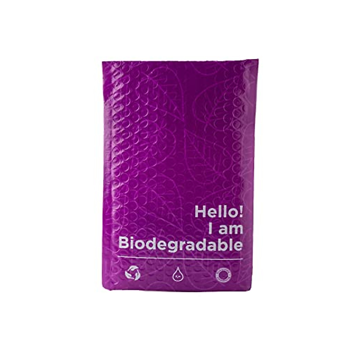 Kipulu™ 100% Biodegradable Bubble Mailers,25pcs Padded Packaging Wrap Envelopes Pouches Eco Friendly no glue, no plastic, Christmas wrapping (6 x 10 purple)