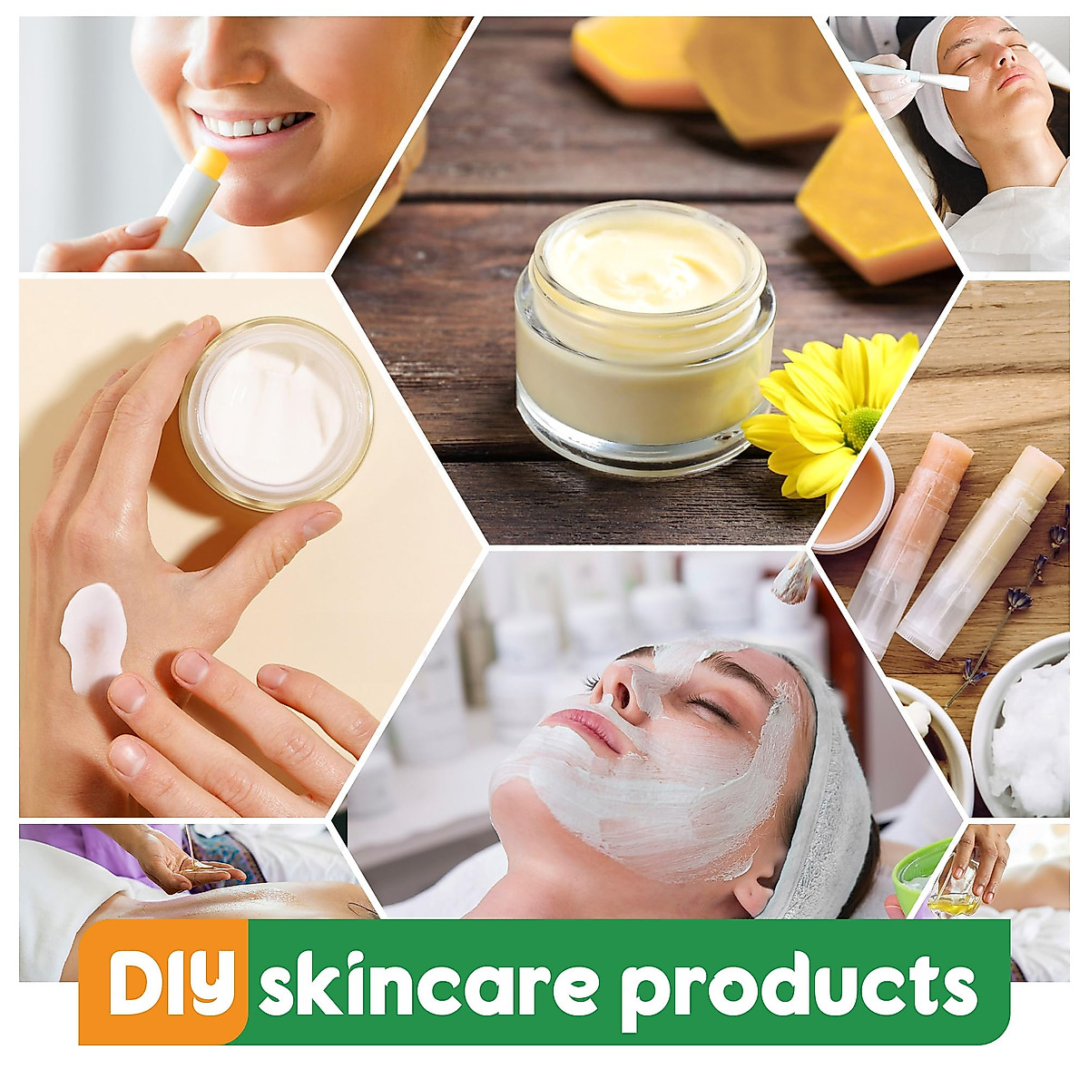 FROKO Yellow Natural Beeswax Pellets 1LB, Organic Beeswax, Beeswax for Candle Making, Body, Skin Care DIY, Lip Balm, Soap and Lotion Making Supplies