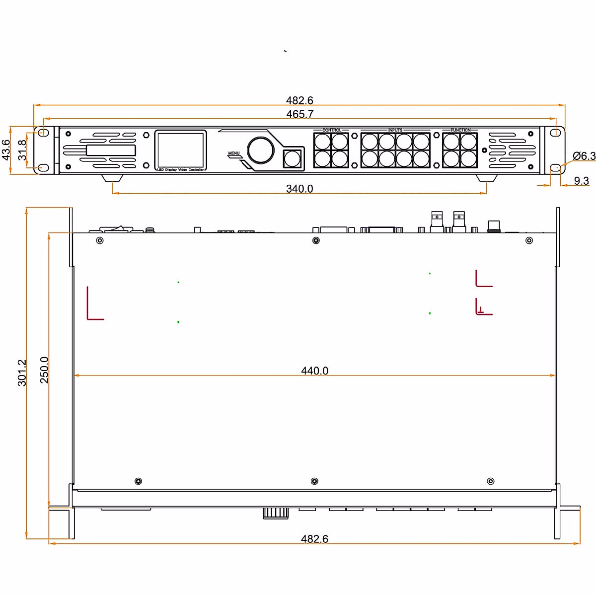 VX400 LED Screen All-in-One Video Controller VX400
