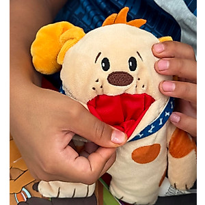 The Tooth Brigade Tooth Fairy Pillow | Fun and Interactive Stuffed Plush Toy with Large Pocket for Lost Teeth, Treasures, Prizes - Perfect for Kids, Boys, & Girls Gift (OBI Dog)