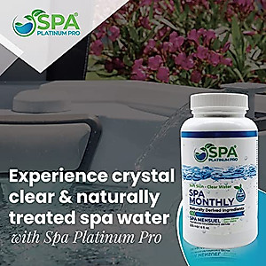 Spa Platinum Pro Natural Hot Tub Treatment - Hot Tub Water Treatment - Easy to Use Spa Water Treatment - Natural Spa Hot Tub Treatment - Six Months Supply Hot Tub Treatment