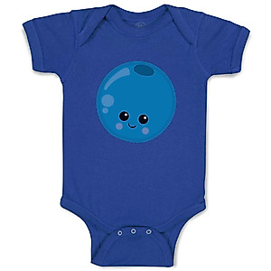 Cute Rascals Custom Boy & Girl Baby Bodysuit Blueberry Funny Cotton Baby Clothes Royal Blue Design Only 6 Months