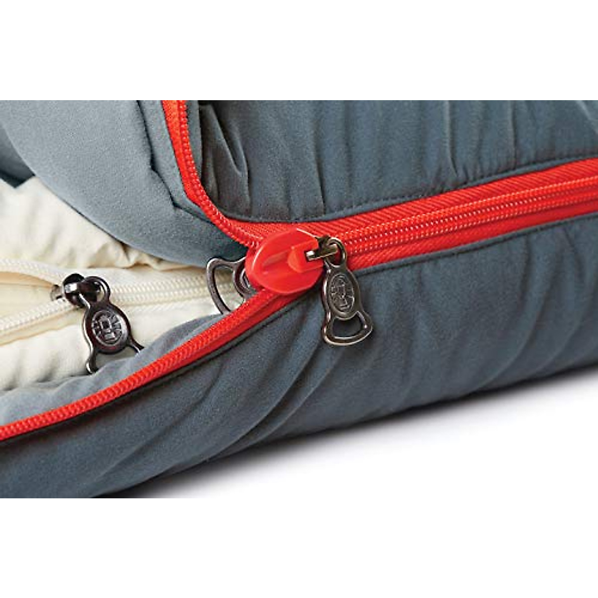 Coleman All-Weather Multi-Layer Sleeping Bag, 3 Versatile Layers for Temperatures Ranging from 0°F to 60°F, Includes No-Snag Zipper, Easy Packing, and Heat Insulation