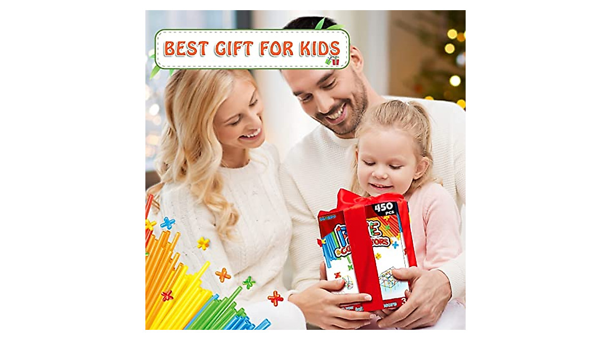 Creative Straw Toys - 450 Pcs STEM Building Kit