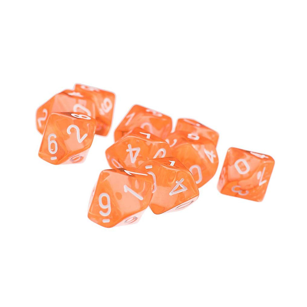 Yiotfandoll 60PCS Polyhedral Dice D10 Dice Game Dice for RPG MTG DND Dice Table Games Board Game (Color 1)
