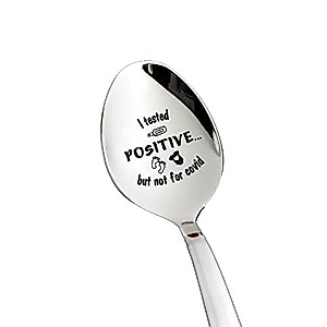 I tested positive but not for covid Pregnancy Announcement Spoon Cute Ways to Announce Baby Bump Surprise Reveal for Soon to be Grandparents Daddy Mommys