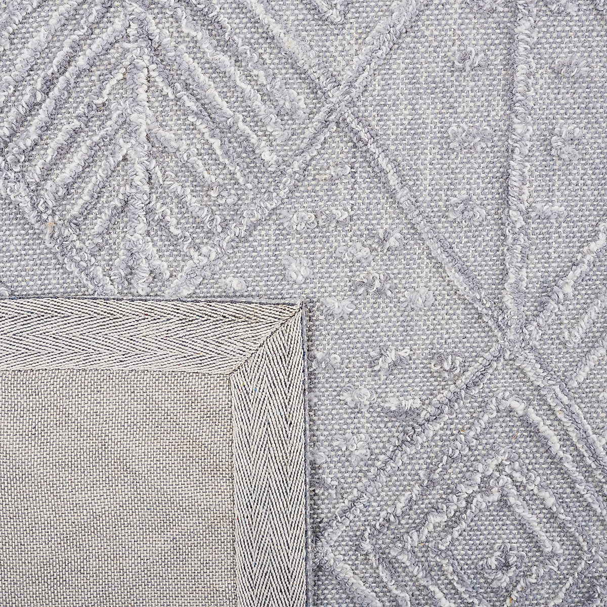 SAFAVIEH Textural Collection Area Rug - 8' x 10', Grey, Handmade Wool, Ideal for High Traffic Areas in Living Room, Bedroom (TXT202F)