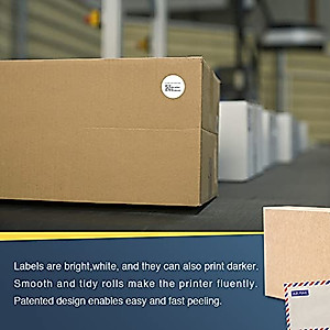 BETCKEY - Compatible Round Labels Replacement for Brother DK-1218 (0.94 in Dia), Use with Brother QL Label Printers [10 Rolls/10000 Labels]