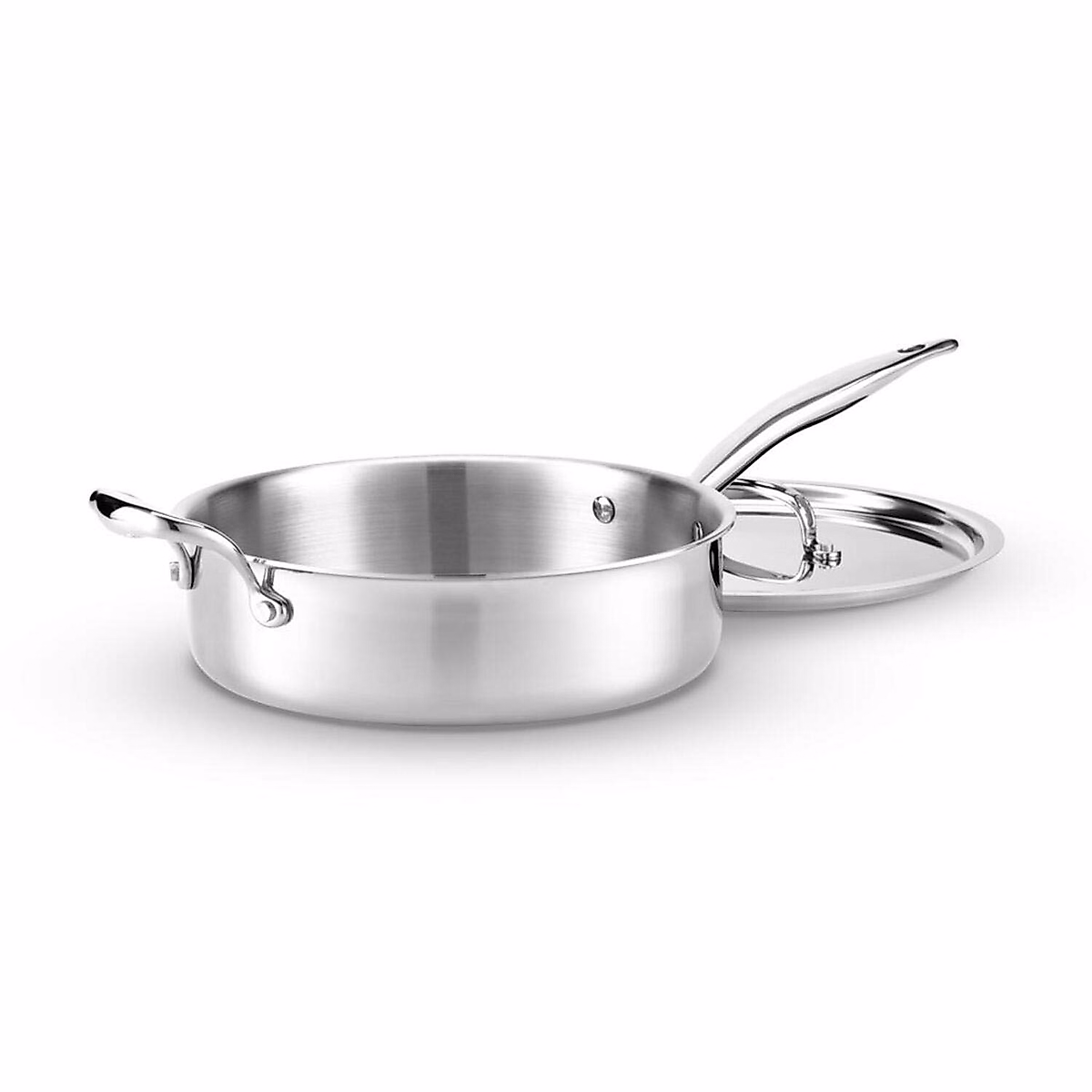 Heritage Steel 5 Piece Essentials Cookware Set | Made in USA | Titanium Series 316Ti Stainless Steel with 5-Ply Construction | Induction-Ready and Fully Clad