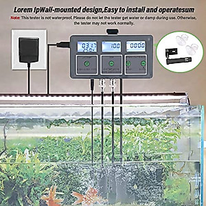 8 in 1 Multi Parameter Water Quality Tester, S.G PH EC Salt ORP TDS CF Temp Meter WiFi Monitoring Water Testing Kit for Aquarium