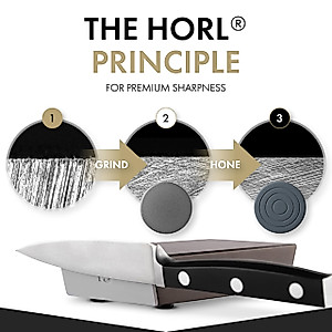 HORL 2 Pro Rolling Knife Sharpener - Kitchen Knife Sharpener for Razor Sharp Edges Made in Germany - Easy Knife Sharpening Kit with 3:1 Planetary Gear with Magnetic Holder with 15 & 20 Degrees