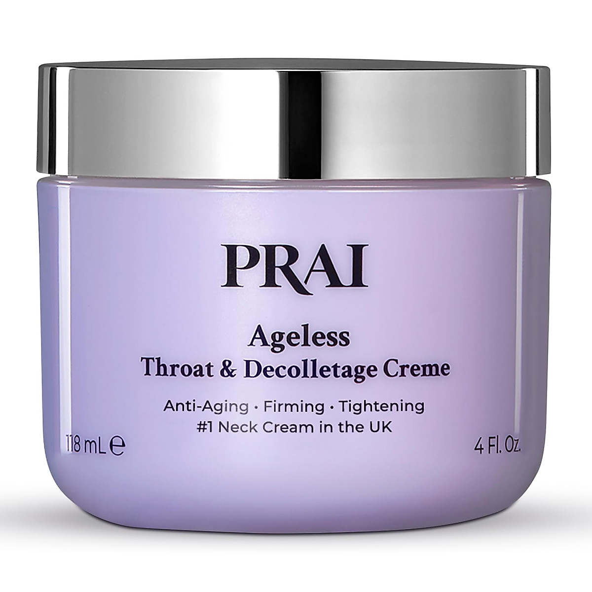 PRAI Neck Creme for Tightening & Firming Beauty | Neck Firming Cream That Boosts Elasticity | Cruelty & Paraben-Free Vegan Neck Tightening Cream | Neck and Chest Firming Cream With Hyaluronic Acid