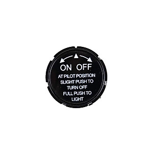 HPC Fire Replacement Black Pilot Control Knob (111)