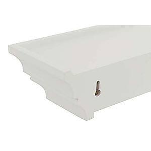 Kiera Grace Madison Floating Wall Shelves, White