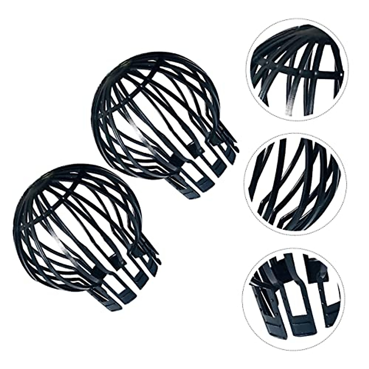 DOITOOL 4 Pcs Eaves Filter Cover Drainage Ditch Strainer Cover Gutter Downspout Strainer Expandable Downspout Expanding Water Hose Round Balloons Plastic Strainer Roof Gutter Filter Pp