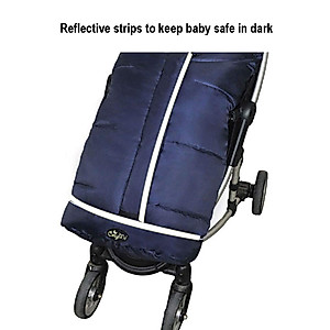 3in1 Baby Sleeping Bag Adaptable for Toddler Strolllers Buggy Pushchair,Cozy Toes, Comfortable,Length Adjustable,Practical Design Makes Us Outstanding,6-36M,Navy Blue