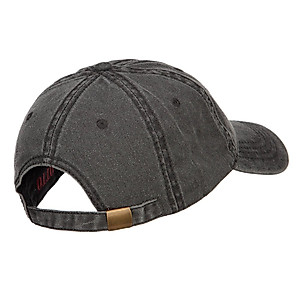 Golden Retriever Embroidered Washed Cap - Black OSFM