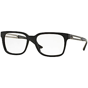 Versace VE 3218 5122_5 Matte Black Plastic Square Eyeglasses 53mm