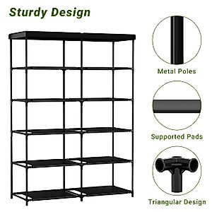 GcdPai Dresser with 10 Fabric Drawer Solid Wood TV Stand Desktop Sturdy Metal Support Tube Cube Storage Cabinet for Closet Bedroom Organization Dorm Front Hall Entryway (10 Drawer)