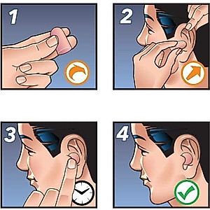 Hearos Sleep Pretty Tonight Foam Ear Plugs, Hearing Protection, 32 NRR, 12 Pair,Purple,5803