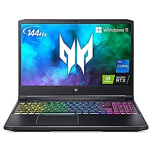 Acer Predator Helios 300 Gaming Laptop, 15.6" FHD 144Hz 3ms IPS Display, Core i7-11800H, GeForce RTX 3060, 32GB 3200MHz RAM, 1TB PCIe SSD, Thunderbolt 4, HDMI, Mini DP, RJ45, WiFi 6, RGB KB, Win 11