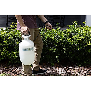 Mosquito Magician 1 Gallon Liquid Concentrate with a 2 Gallon Pump Up Sprayer - User-Friendly - Ideal for Yards, Lawns, Patios - Kills Mosquitoes, Fleas, Fire Ants - Includes 6 Natural Essential Oils
