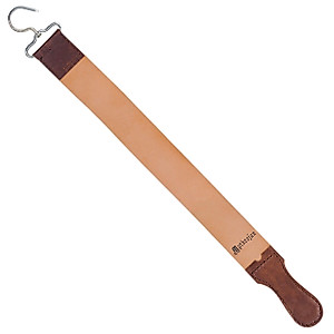 Mythrojan Straight Edge Razor Strop Leather Sharpening Strap for Straight Razor