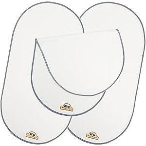 BlueSnail Soft and Comfortable Waterproof Changing pad Liner Portable Coral Fleece Diaper pad Liner (White)