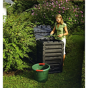 Exaco 628001 Eco Basic Compost bin, 120-Gallon, Black
