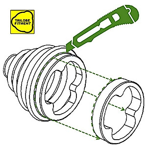 Bailcast CVS18 Universal Split Constant Velocity Joint Gaiter Boot Replacement Kit, Black