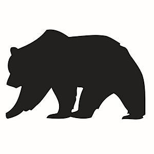 DNVEN Big Bear Silhouette Memorandum Chalkboard Blackboard Vinyl Wall Decals Kids Removable Stickers for Children Rooms Nursery Boys Room Decor Black 22 inches x 14 inches