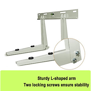 CAT SO RICH Outdoor Wall Mounting Bracket,Support up to 265Lbs,9000-36000 Btu Condenser, for Hanging Ductless Mini Split Air Conditioner Heat Pump Systems,Split HVAC Installation Kit