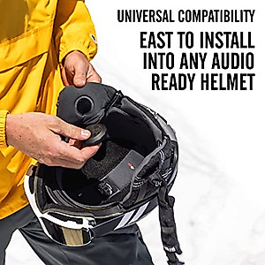 Outdoor Tech Chips Ultra 2.0 - Universal Helmet Audio - Premium Helmet Bluetooth Headset - True Wireless Snow Helmet Audio - Easy Touch Controls, Compatible with Google Assistant and Siri