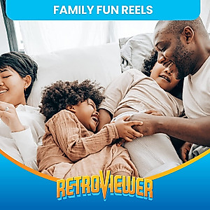 IMAGE3D Custom Viewfinder Reel Plus RetroViewer - for Kids, & Adults, Classic Toys, Slide Viewer, Retro, Vintage, May Work in Old Toys (Red)