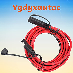 SAE Extension Cable 14 AWG 30FT SAE to SAE Quick Disconnect Wire Harness SAE Connector Extension Cable with SAE Polarity Reverse Adapter for Cars, Motorcycles, Solar Panels, RV Battery