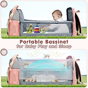 Gimars Diaper Bag Backpack with Changing Station, Multifunctional 900D Waterproof Travel Baby Bag, Large Capacity Baby Bag with USB Charging Port, Baby Registry Search Shower Gifts for Boy Girl