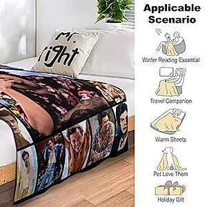 Blanket Super Soft Cozy Flannel Throw Blankets Home Decor Bedding Couch Bed Living Room for Kids Adults Gifts 50"X40"