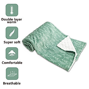 Baby Diaper Changing Pad Cover Cradle Mattress Sheets,Baby Blankets, Sage Minky Toddler Blanket for Boys Girls, Dotted Backing, Double Layer, Crib Receiving Blanket