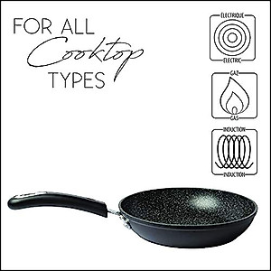 Millvado Nonstick Frying Pan, 11" Large Skillet With Heavy Duty Non Stick Coating, Silicone Easy Grip Handle, Induction Compatible Frying Pans