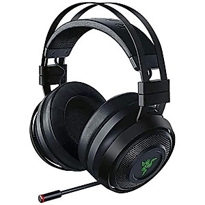Razer Nari Ultimate Wireless 7.1 Surround Sound Gaming Headset: THX Audio & Haptic Feedback - Auto-Adjust Headband - Chroma RGB - Retractable Mic - For PC, PS4 (Renewed)