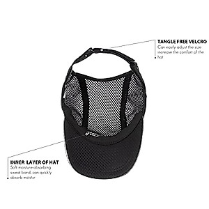 Beautifully Warm Backless Hat – Quick Dry Sport Baseball Hat for Women Black