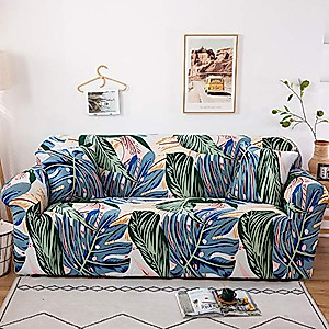 New Abstract Living Room Sofa Cover Elastic Stretch Cover Corner Sofa Cover 1/2/3/4 seat Home Decoration Sofa Cover A4 4 Seater
