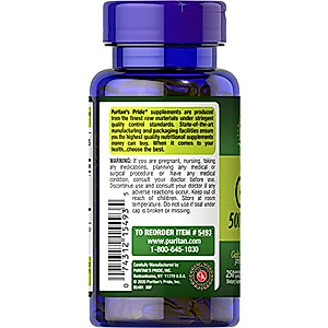 Puritan's Pride Odorless Garlic 500 Mg, 250 Softgels by Puritan's Pride, 250 Count (5493)