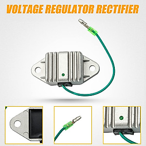 Tepeng Ignition Coil, Output Stator Regulator Compatible with Yamaha Blaster YFS200 1997 1998 1999 2000 2001 with Spark Plug CDI Box Replace 3JM-85560-00-00 3FL-85540-10-00 3KJ-82310-10-00