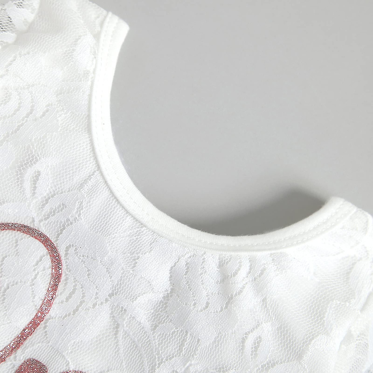 CIYCUIT Baby Girl First Birthday Outfit Lace Tutu Skirt Set One Year Old Birthday Cake Smash Outfit 12-18 Months