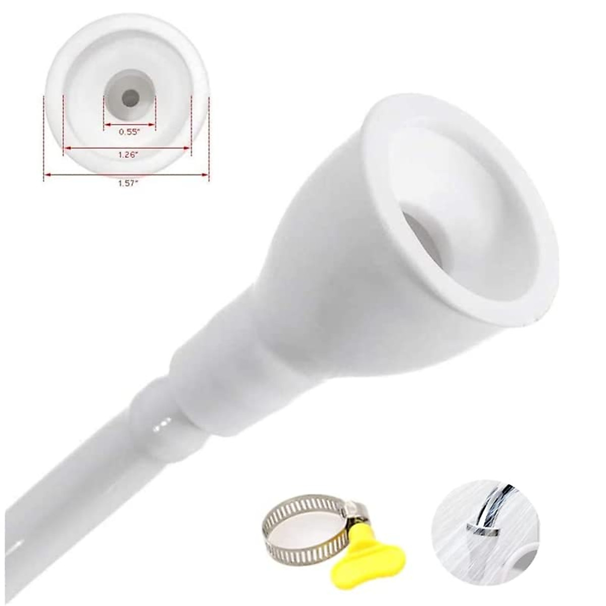 XIGUI Sink Spray Hose,Portable Faucet Sprayer, Shampoo Sprayer Handheld Shower Head Spray Hose for Bathing Baby,Pets,Washing Hair,Rinsing Vegetables