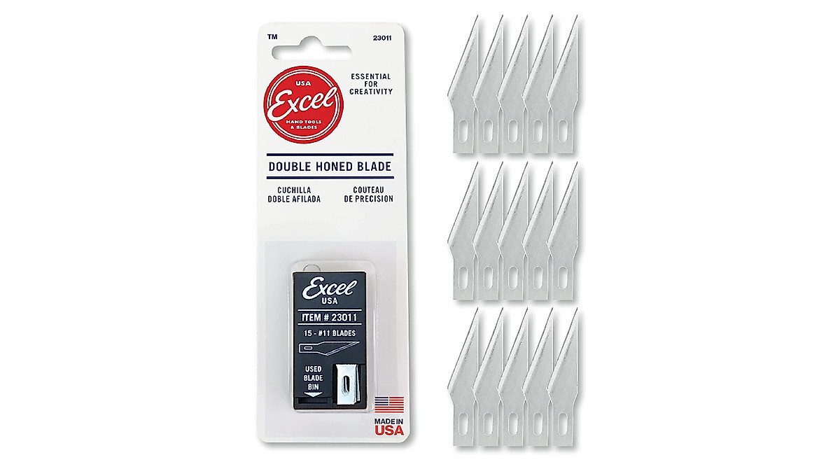 Excel Blades #11 Craft Knife Blades Set – Precision Double-Honed Blades