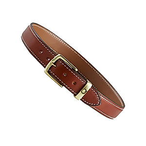 Aker Leather unisex adult Plain apparel belts, Tan, 44 US