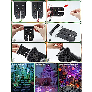 Christmas Projector Lights Outdoor - Holiday Projector Lights Outdoor with 72 Patterns,3D Ocean Wave,Waterproof with Remote Timer for Halloween Christmas Birthday Party Holiday Decorations