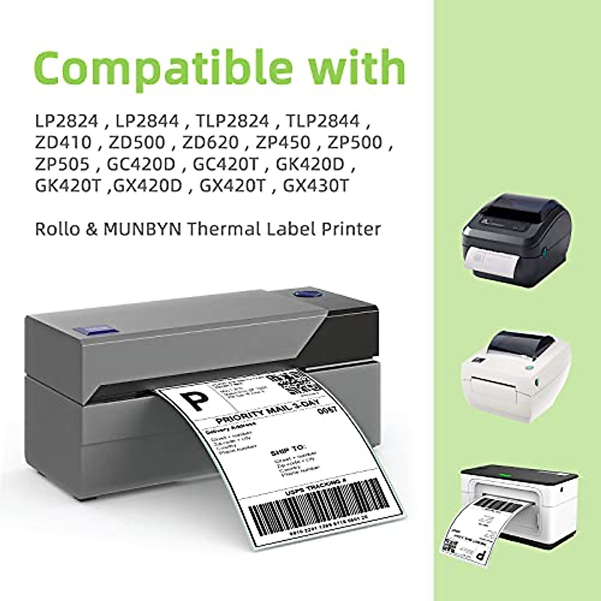 Anylabel Compatible 4" x 6" Direct Thermal Label Replacement for DYMO 1744907 Postage Address Shipping Compatible with Dymo 4XL, Rollo & Zebra Printer Permanent Adhesive (12 Rolls, 220 Labels/Roll)
